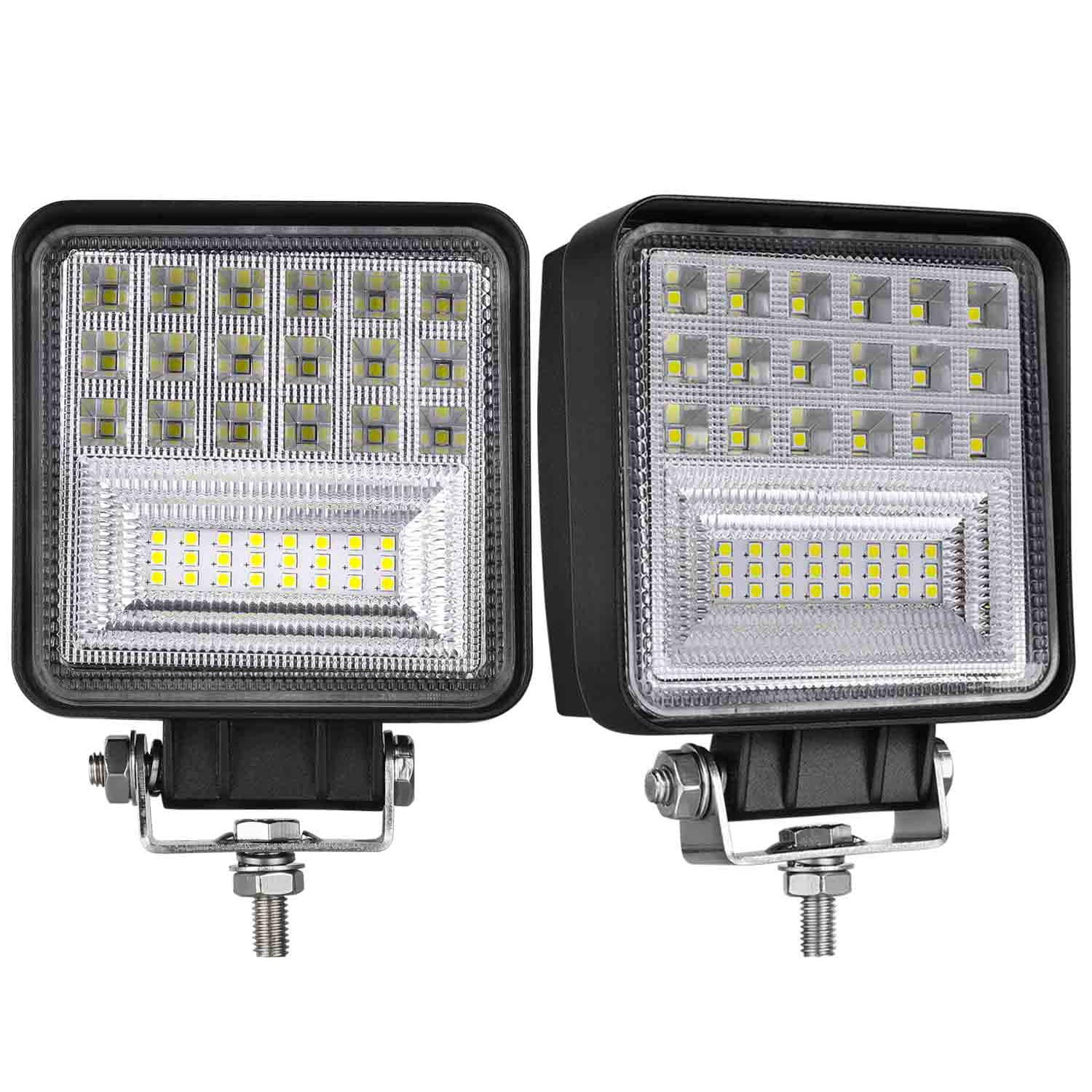 Muto-Beam LED Pods, 2PCS OIF8 4 Inch Tractor Lights Cubes Work Lamps ...