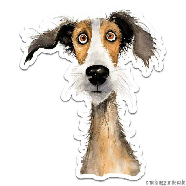 Mutt Dog Puppy Sticker Indoor Outdoor Phone Decal Water Bottle Stickers ...