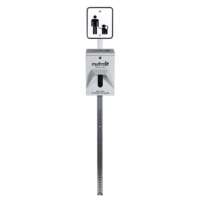 Mutt Mitt 1002 Dog Waste Dispenser Station 2-Ply, White - Walmart.com