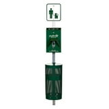 Mutt Mitt 1005 Dog Waste Complete Station Singles, Green - Walmart.com