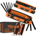 Mutt Tools 17pc Folding Allen Key Set - SAE & Metric Hex Wrench Set ...