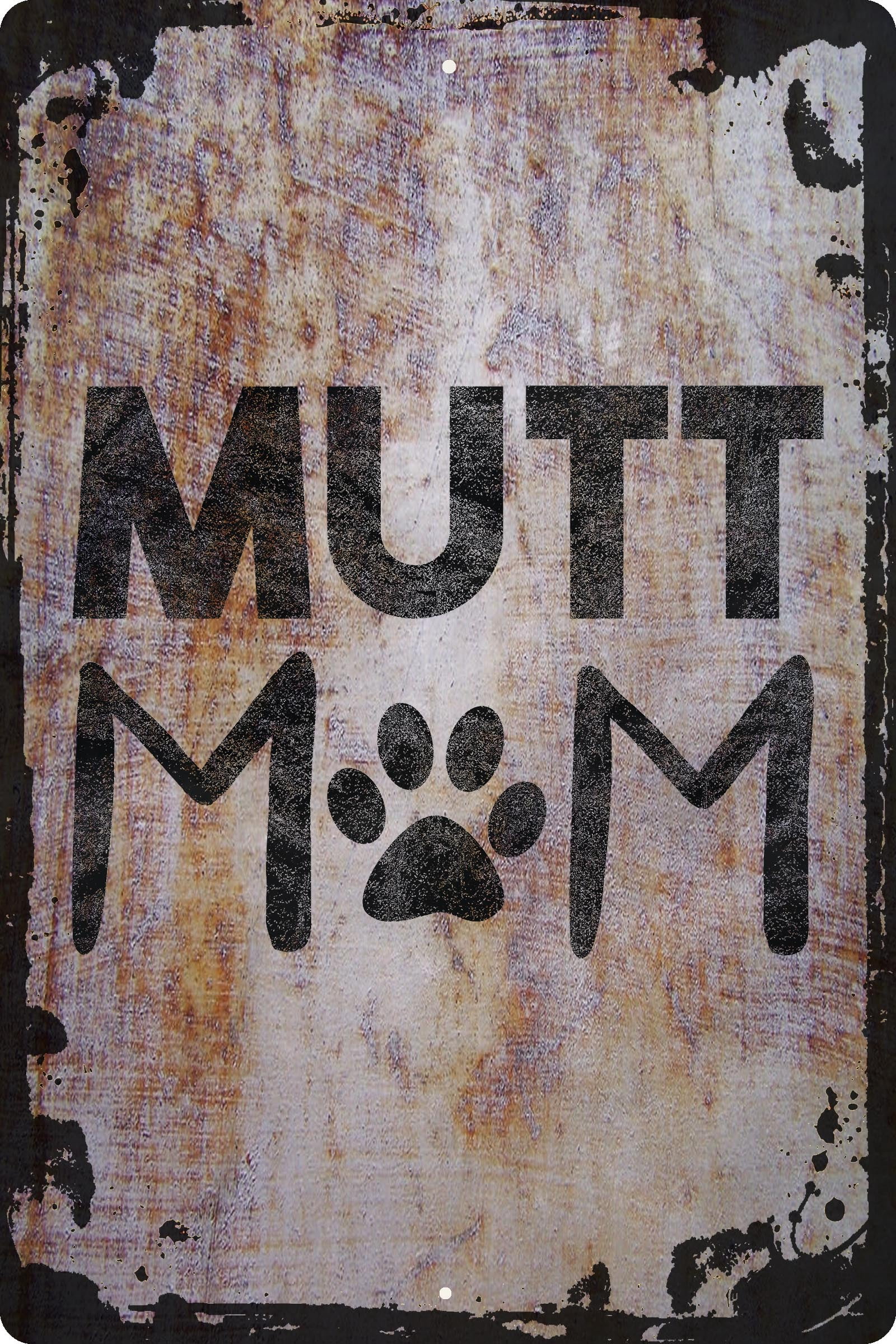 Mutt mompaw print dogs animals pet owner love Beige Wall Art Decor ...