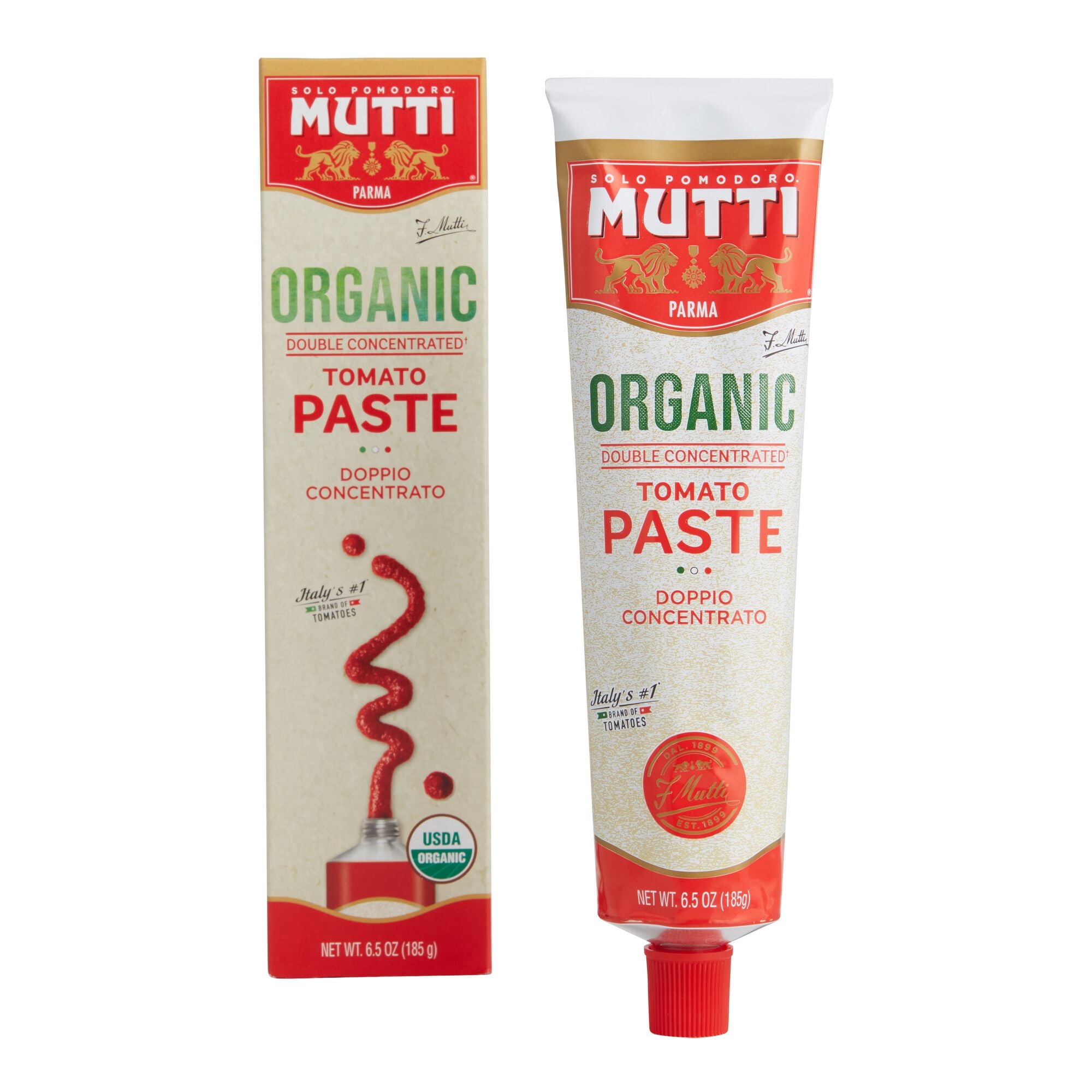 Mutti Organic Double Concentrated Tomato Paste 6.5 oz. 2 each Pack of 3 ...
