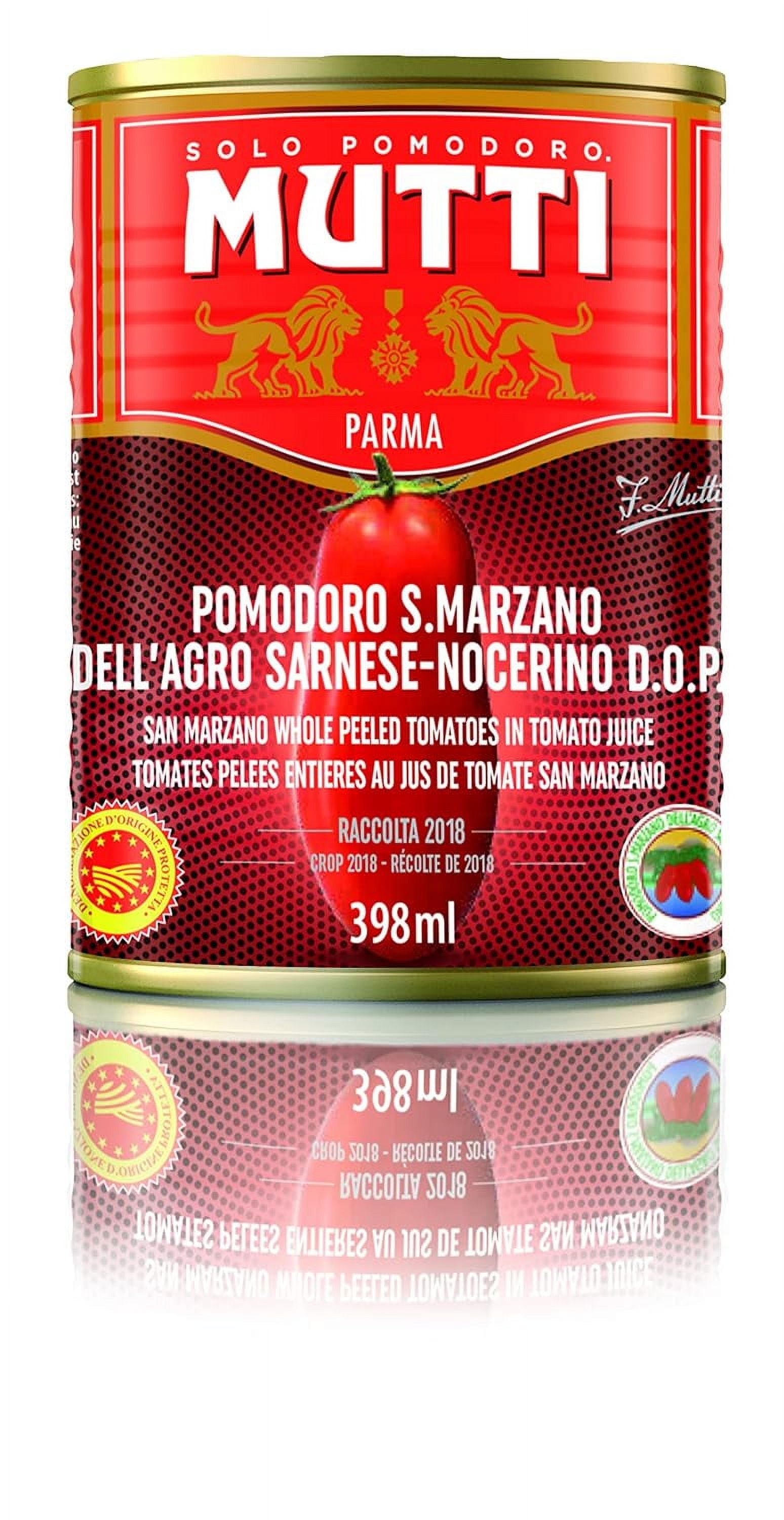 Mutti Whole Peeled Authentic San Marzano Tomatoes - 14 oz Pack of 4 ...