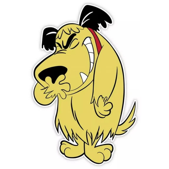 Muttley Dog Wacky Races Sticker Phone Decal Water Bottle Stickers Car ...