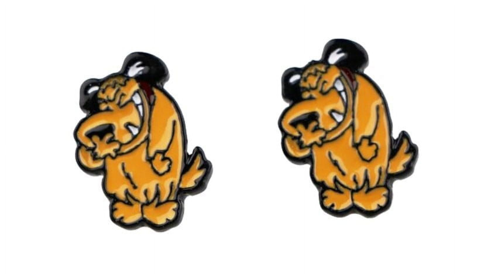 Muttley The Dog Cartoon Character Enamel Metal Stud Earrings - Walmart.com
