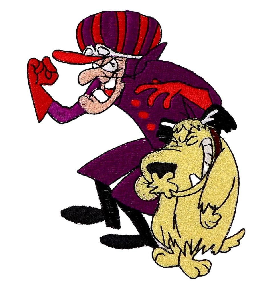 Muttley The Dog and Dick Dastardly 4.25 Inch Tall Iron On Patch ...
