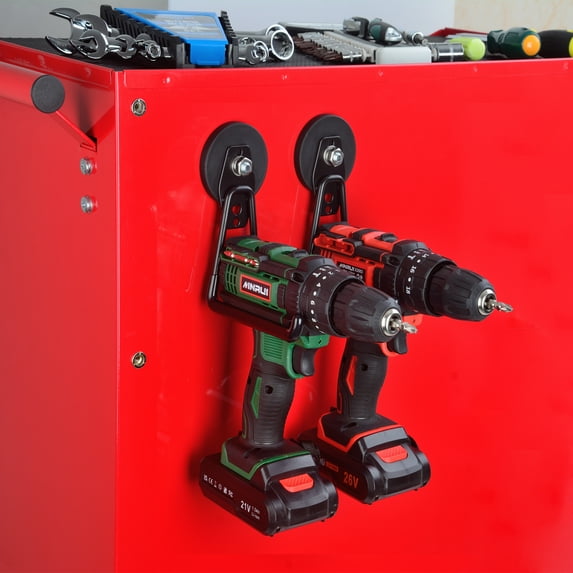 MUTUACTOR Magnetic Power Tool Organizer, Heavy Duty Garage Hooks ...