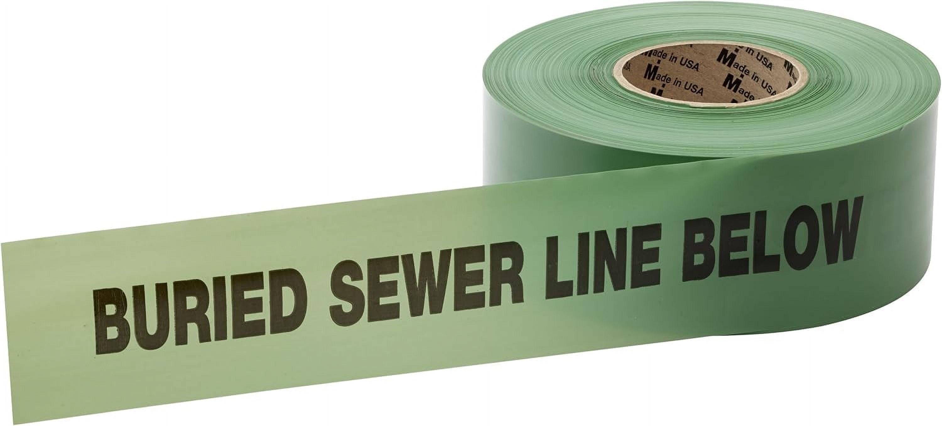 Mutual 17783 Polyethylene Non Detectable Underground Sewer Line Marking ...