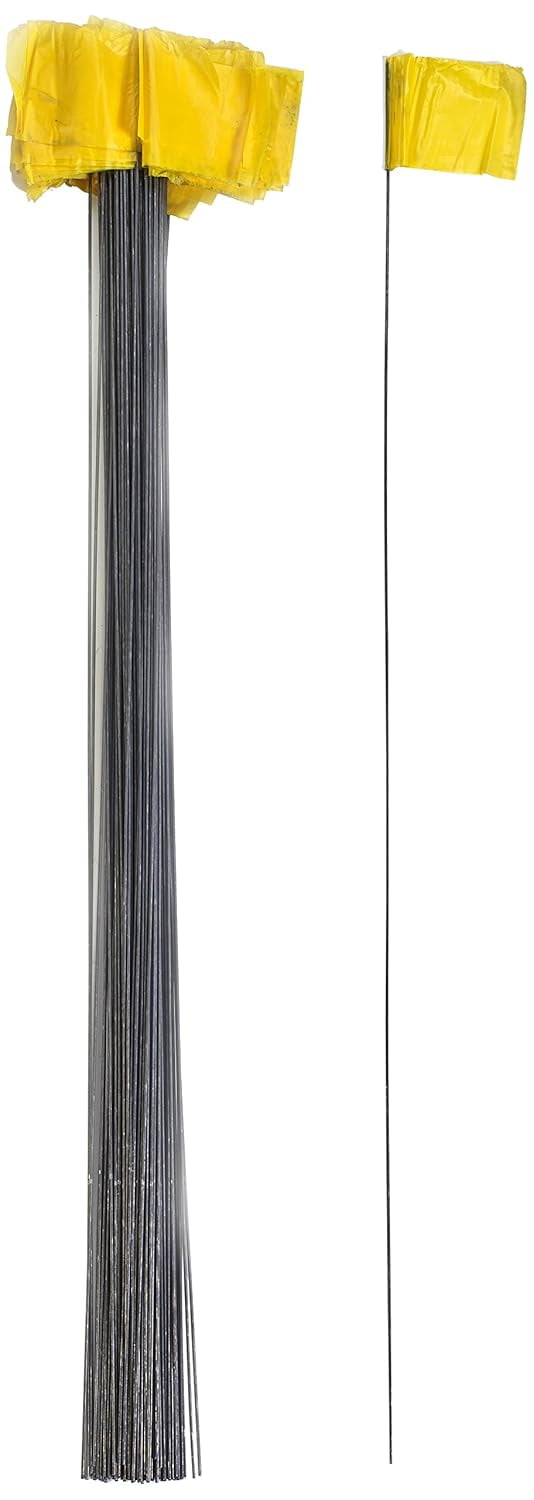 Mutual Industries 15901-41-21 Wire Marking Flags, 2.5"x 3.5"x 21 ...