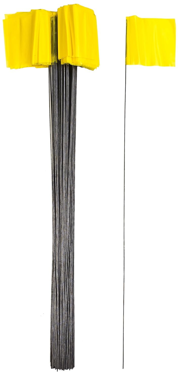 Mutual Industries 15901-41-4 Wire Marking Flags, 4" X 5" X 30", Yellow ...