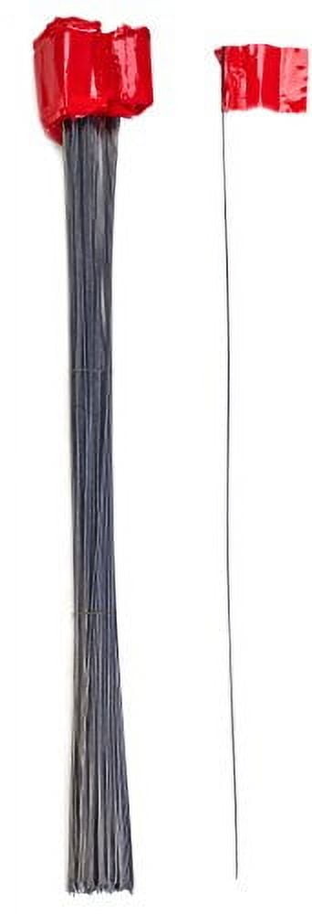Mutual Industries 15901-79-30 Wire Marking Flags, 2.5"x 3.5"x 30", Red ...