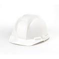Mutual Industries 4-Point Pinlock Suspension Short Brim Hard Hat White ...