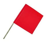 Mutual Industries Inc. 18" x 18" Red Vinyl Highway Safety Flag 10/Case ...