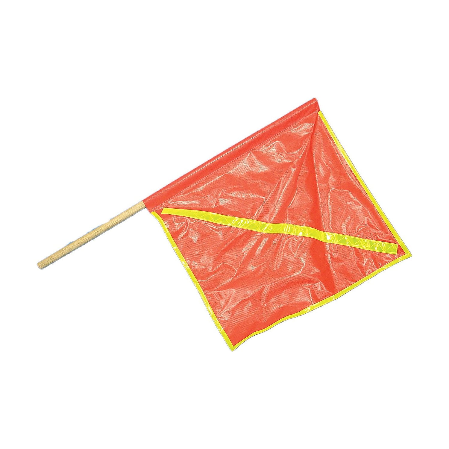 Mutual Industries Reflective Highway Safety Flag 24" x 24" x 36" Orange ...