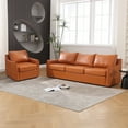Muumblus 2 Pieces Modern Mid-Century Living Room Sofa Sets, Single Sofa ...