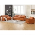 Muumblus 3 Pieces Modern Mid-Century Living Room Sofa Sets, Single Sofa ...