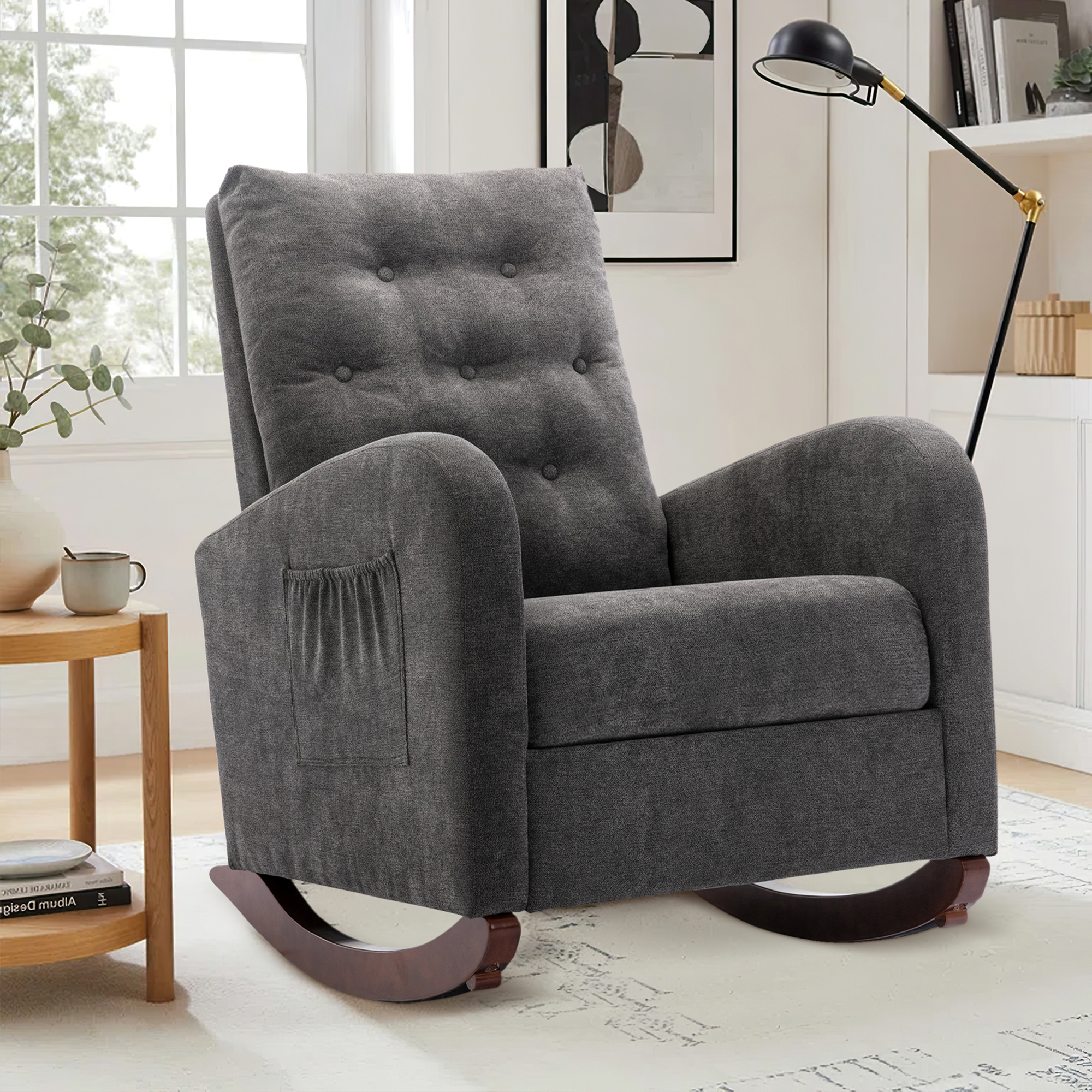 Muumblus Glider Rocker for Living Room, Rocking Chair for Nursery ...