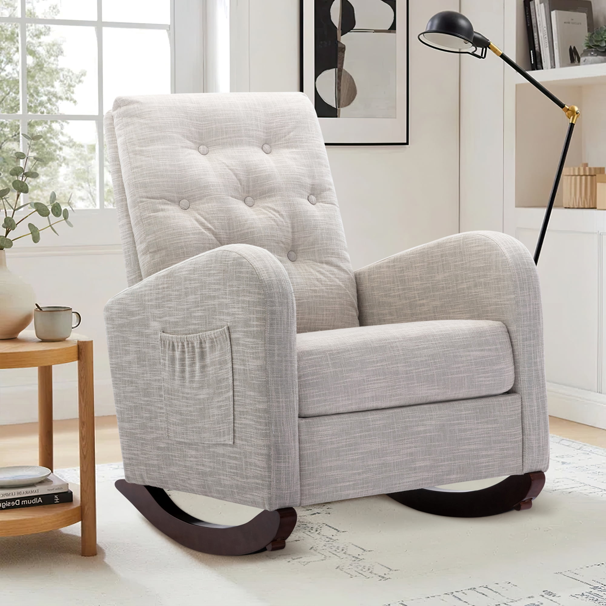 Muumblus Glider Rocker for Living Room, Rocking Chair for Nursery ...