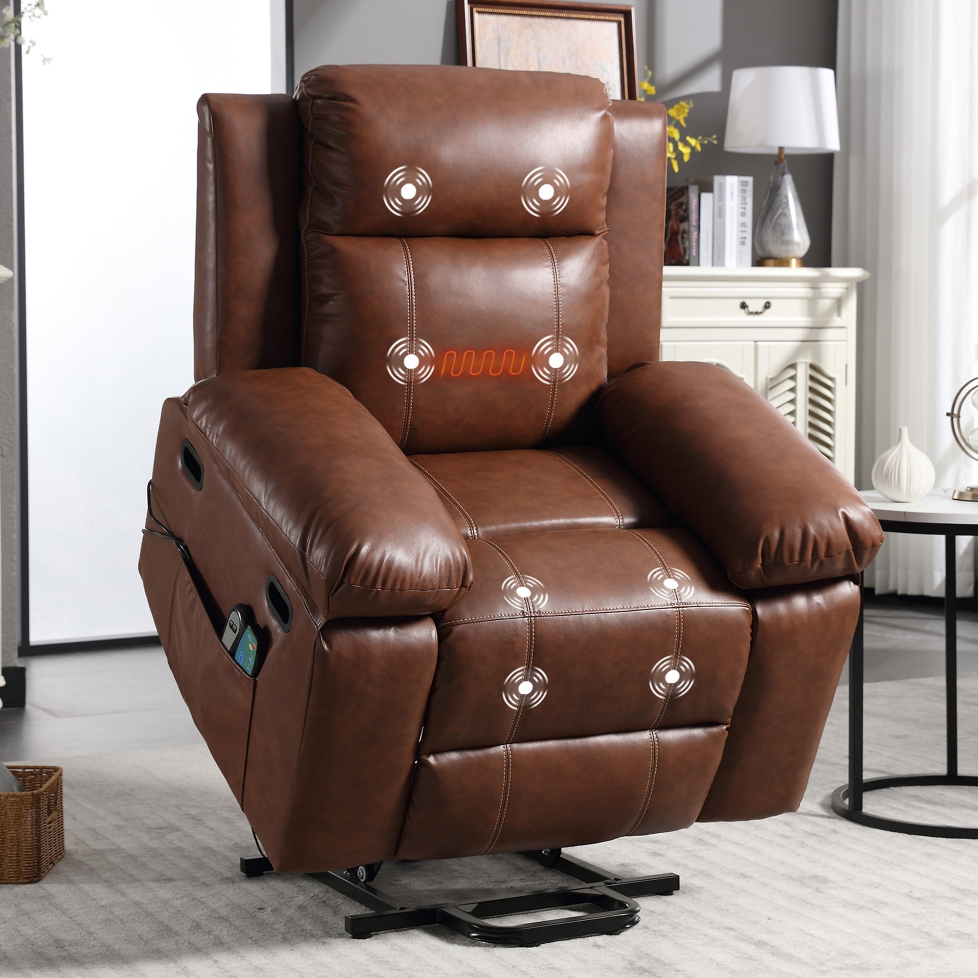 Muumblus Large Power Lift Assist Recliner Chair for Elderly, Electric ...