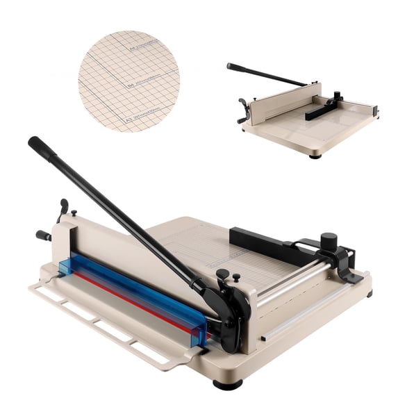 Muweixin 17in A3 Guillotine Paper Cutter, White Heavy Duty Stack ...