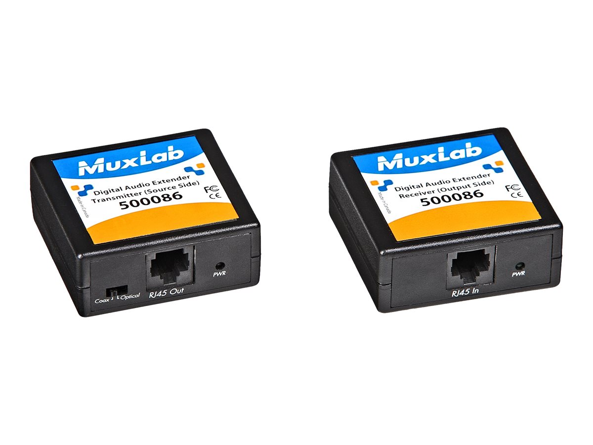 Muxlab 500086 Digital Audio Extender Kit, 100m - Walmart Business Supplies