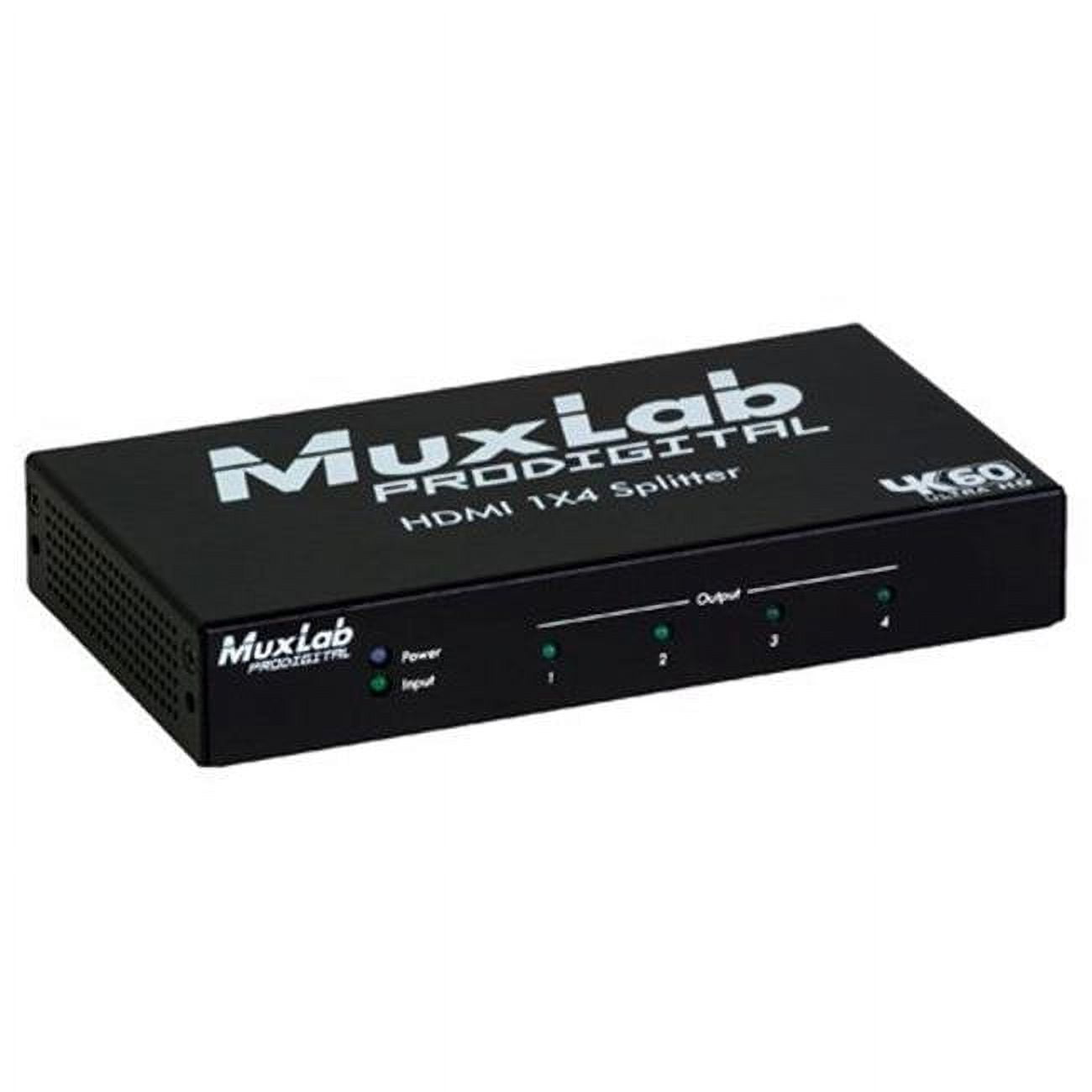 MuxLab MUX-500426 1 x 4 in. 4K60 Ultra HD HDMI Splitter - Walmart.com