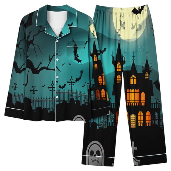 Muxikeji Clothes Silk Pajamas,Silk Pajamas for Women,Ladies' Halloween ...