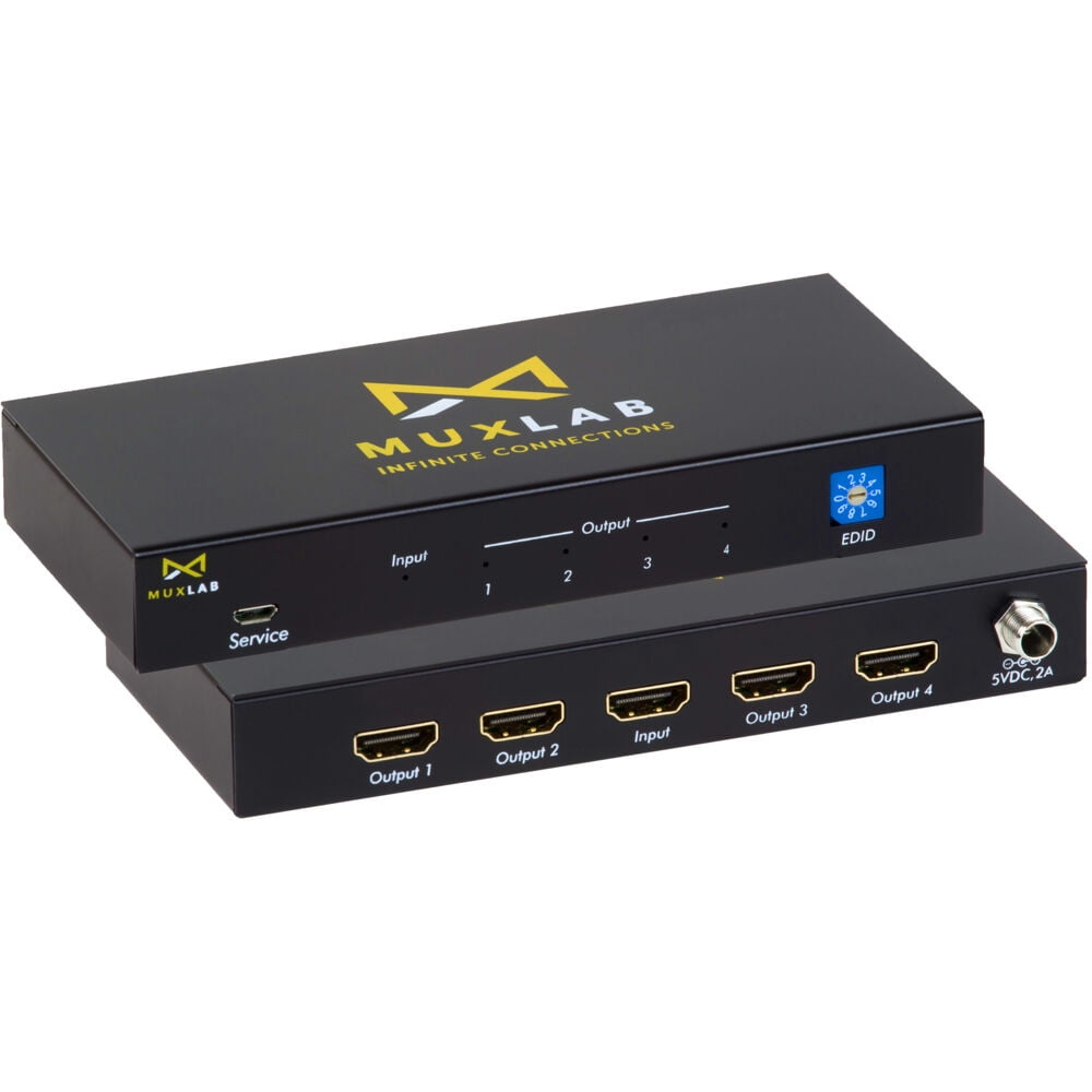 MuxLab 1X4 HDMI Splitter, 4K60 (100506) - Walmart.com