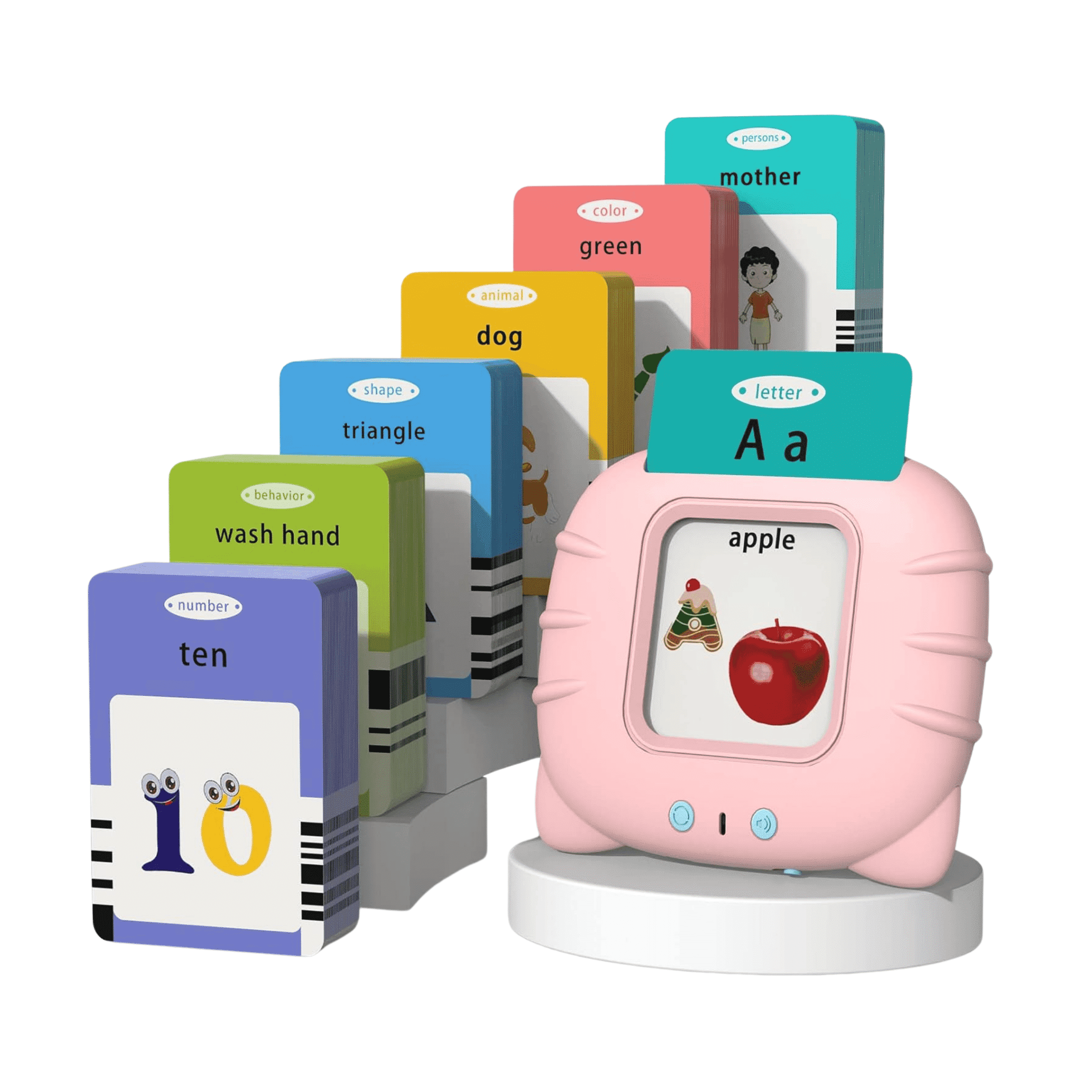 Muzhda Smart Early Education Device, Talking Flash Cards Toy, 224 Words ...