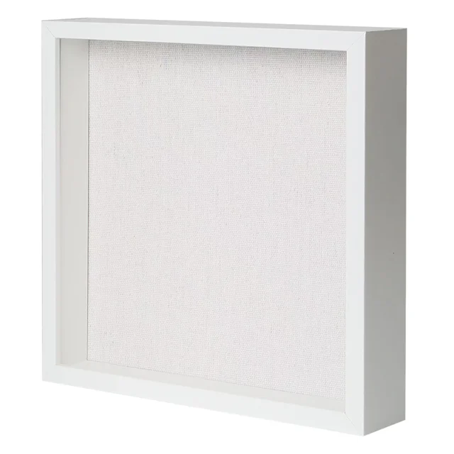 Large Size 10x10 inch Muzilife Shadow Box Picture Frame, White, with ...