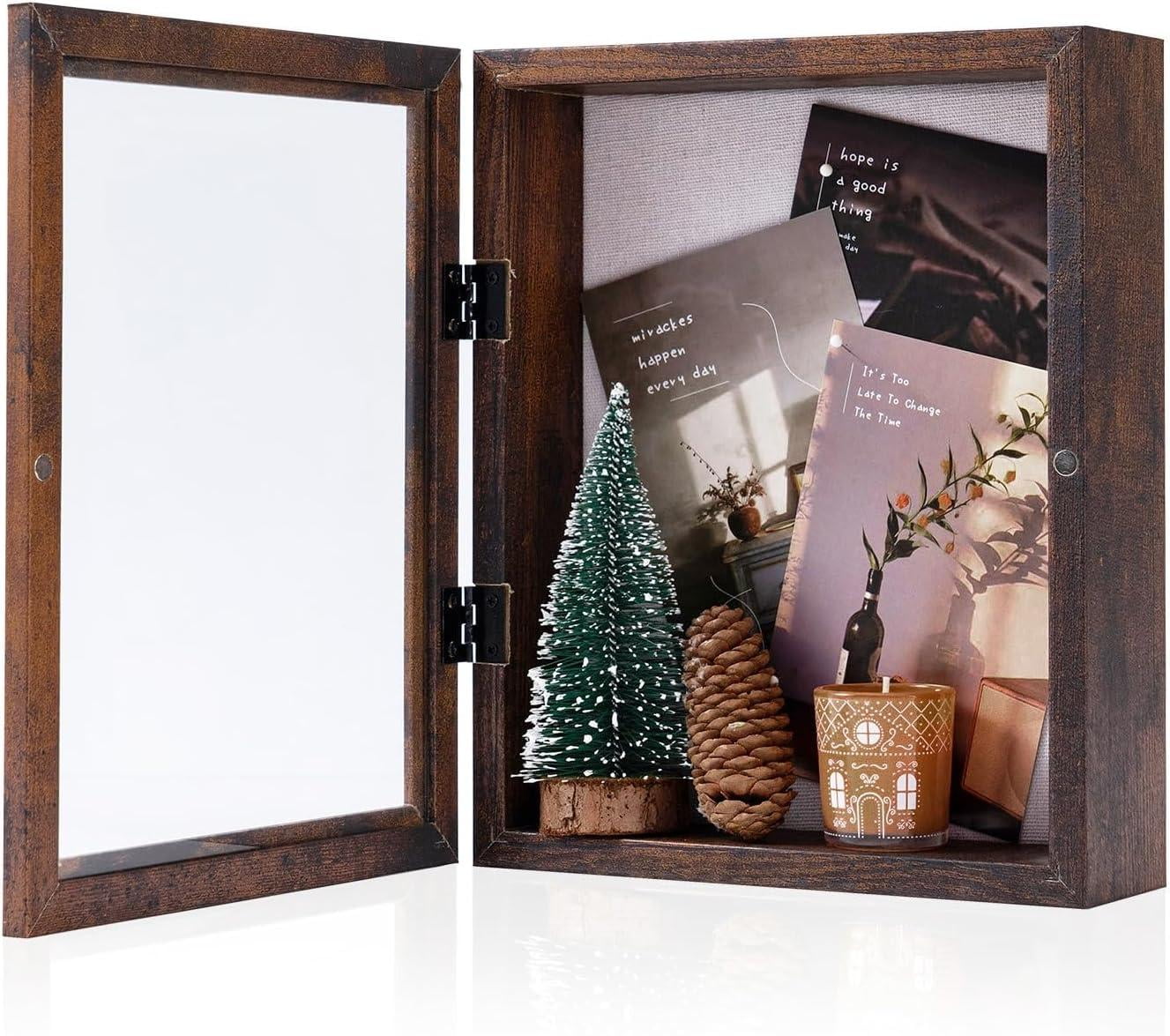 Muzilife 8x10 Shadow Box Picture Frame - 2.16" Interior Deep Wood ...