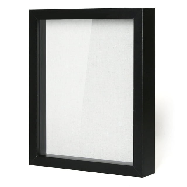 Muzilife 8x10 inch Black Shadow Box Picture Frame - Wall Mount, Deep ...
