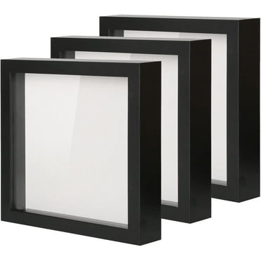 White Shadow Box Frame Wood Collection Case With Slot on top 8 x 10 ...
