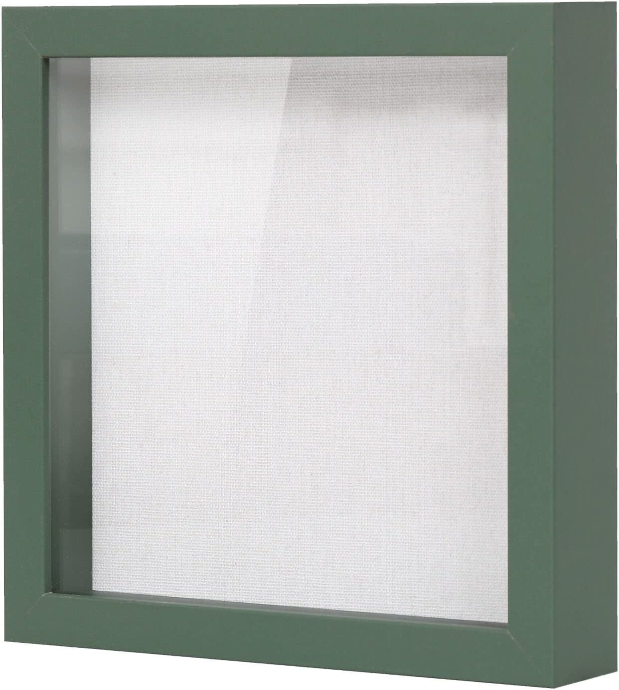 Muzilife, Wood Shadow Box Picture Frame, 8x8 inch, Green - Walmart.com