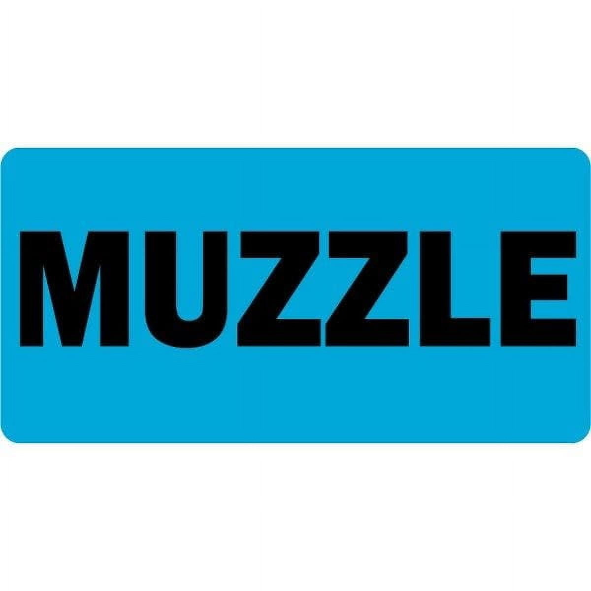 Muzzle Veterinary Labels - Blue, 2” x 1”, [500 Labels/1 Roll ...