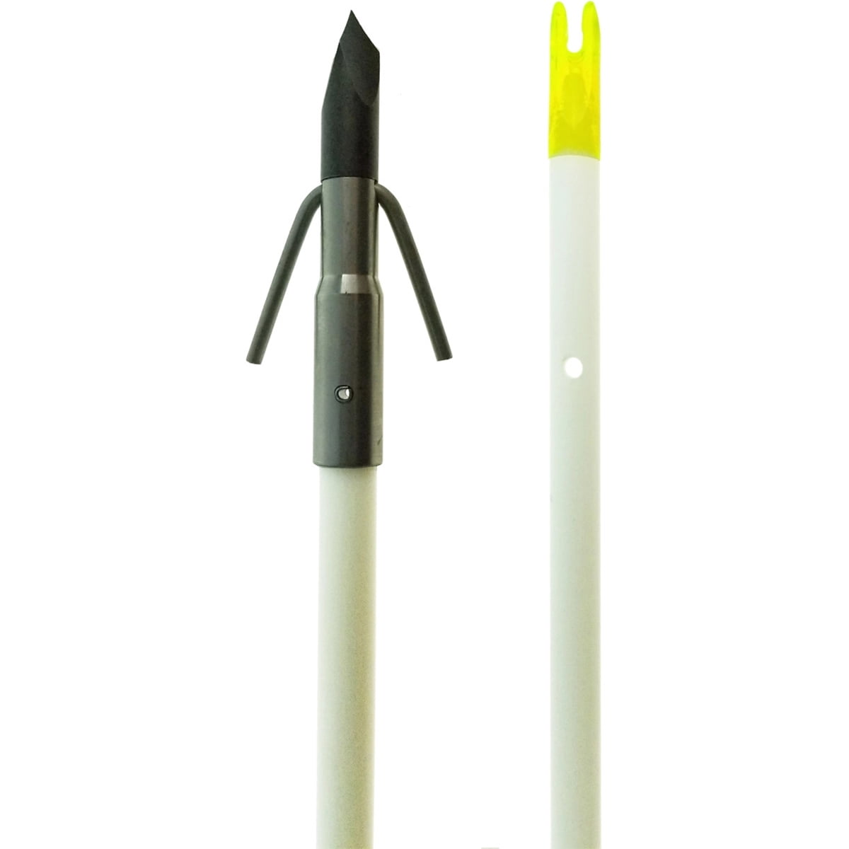 Muzzy Bowfishing Fiberglass Classic White Fish Arrow with Gar Point ...