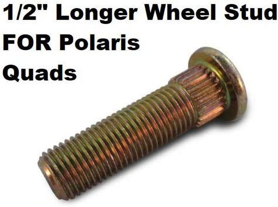 Muzzys 1/2" Longer Wheel Stud Bolts for 1998-2012 Polaris QUADS 3/8 ...