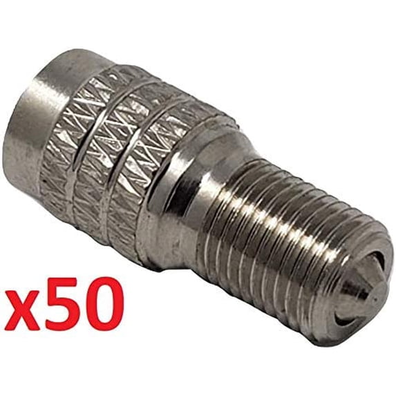 Muzzys (Pack of Fifty) Double Seal Flow Through Valve Stem Tire Caps ...
