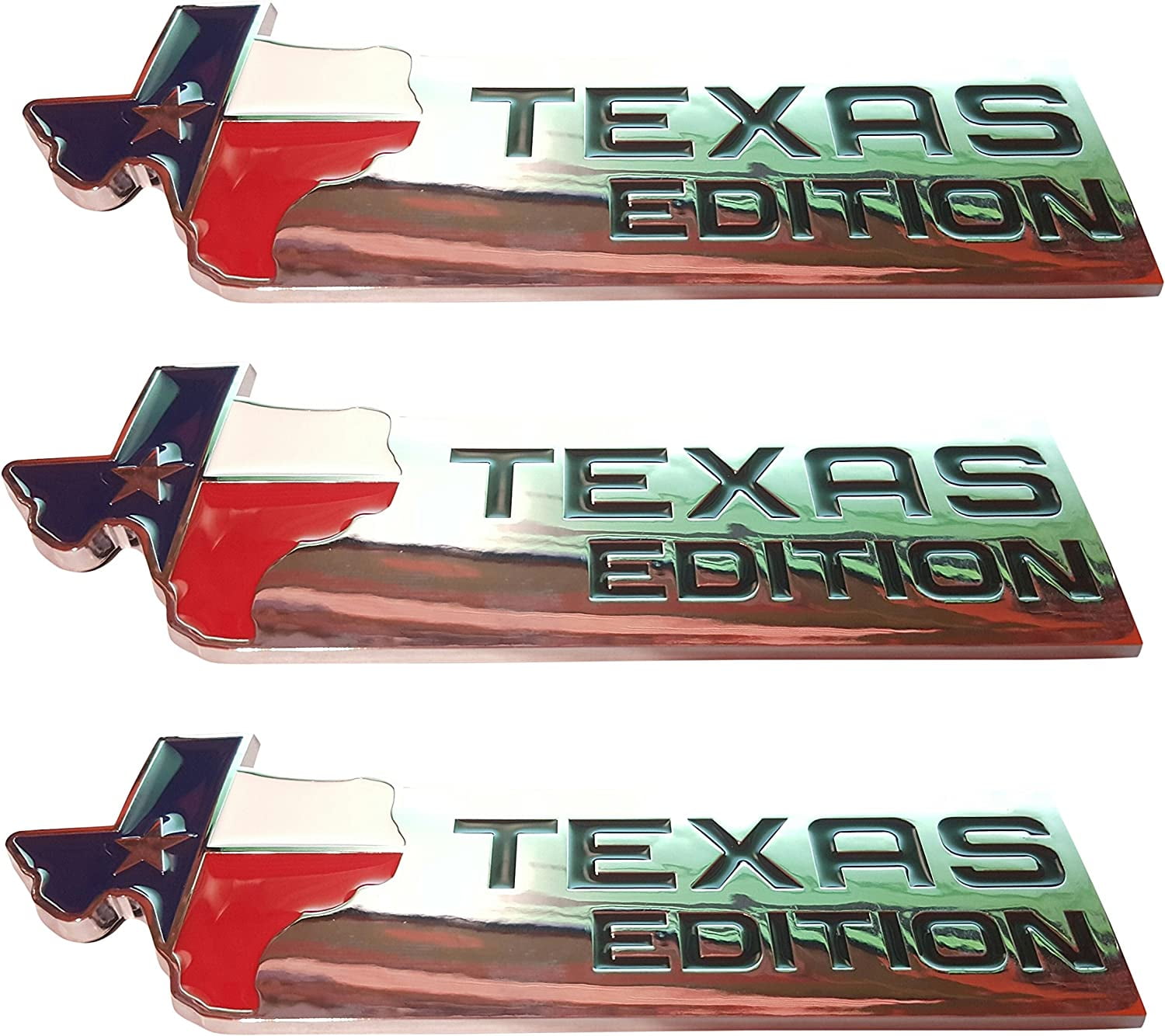 Muzzys (SET OF 3) XL TEXAS EDITION Emblems Badges FITS F150 F250 F350 ...