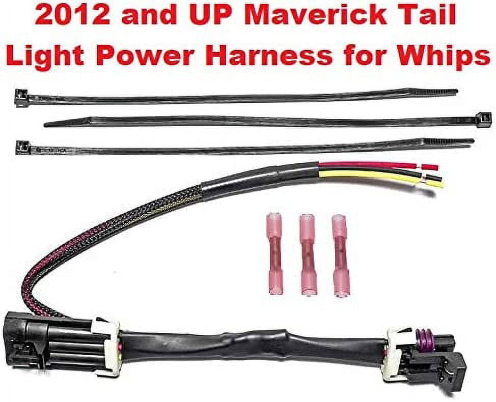 Muzzys Tail Light Whip Power Harness Adapter Splice Pigtail Jumper FITS ...