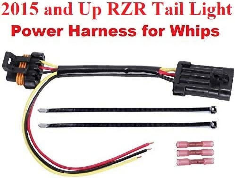 Muzzys Tail Light Whip Power Harness Adapter Splice Pigtail Jumper FITS ...