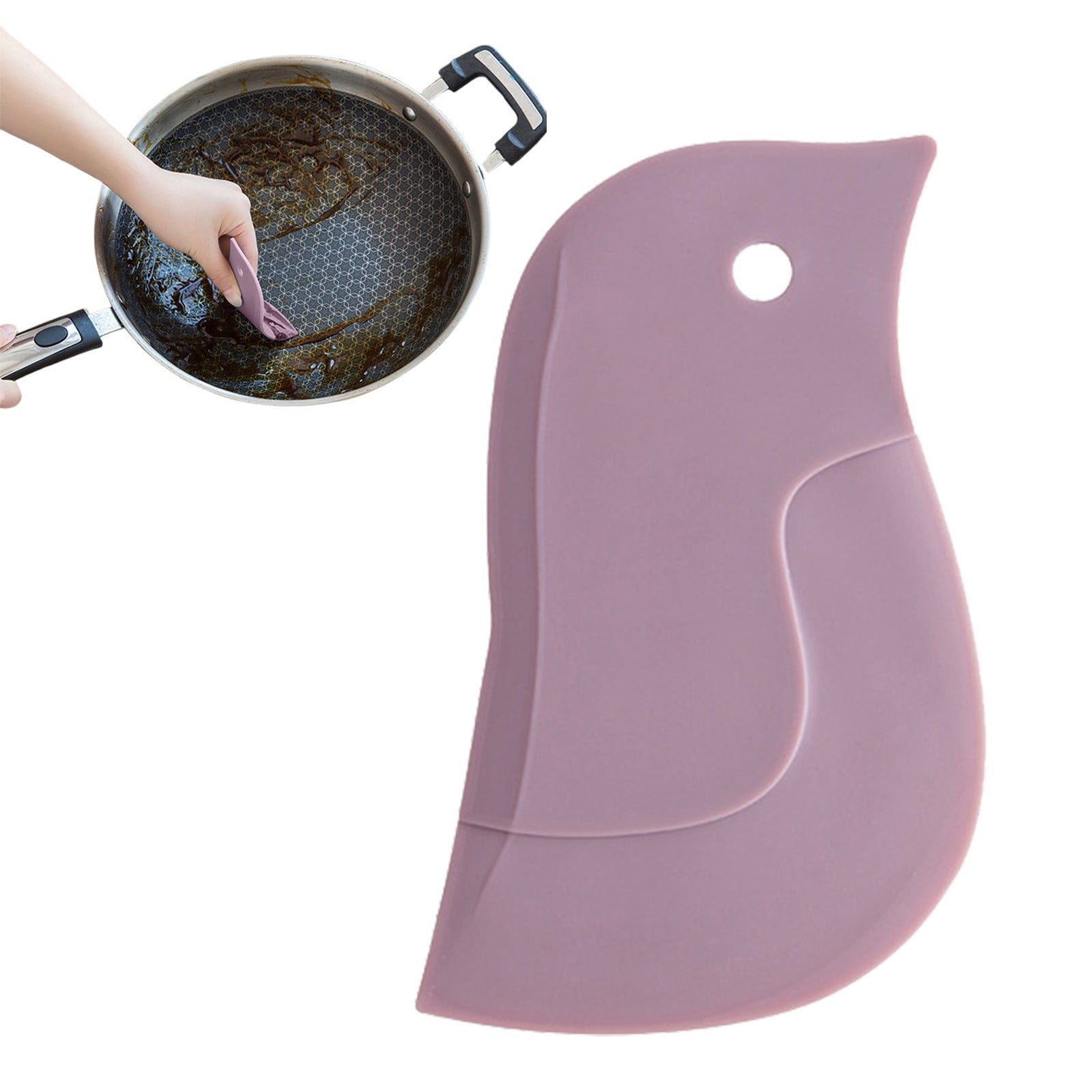 Mwsth Under $1 Penguin Shaped Soft Scraper for Home Kitchen Use: a ...