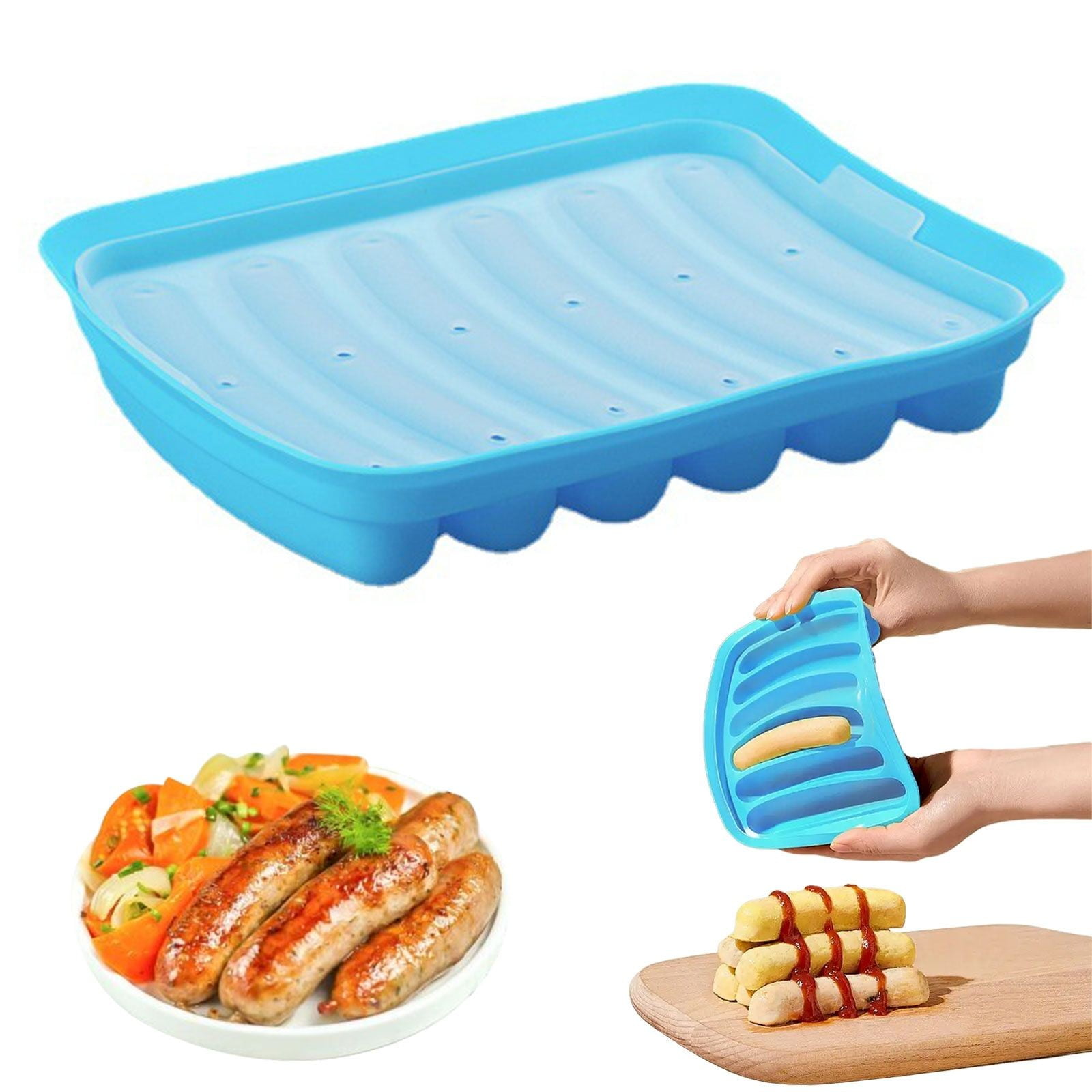 Mwsth Sausage Molder Silicone Corn Dog Maker Silicone Hot Dog Sausage ...