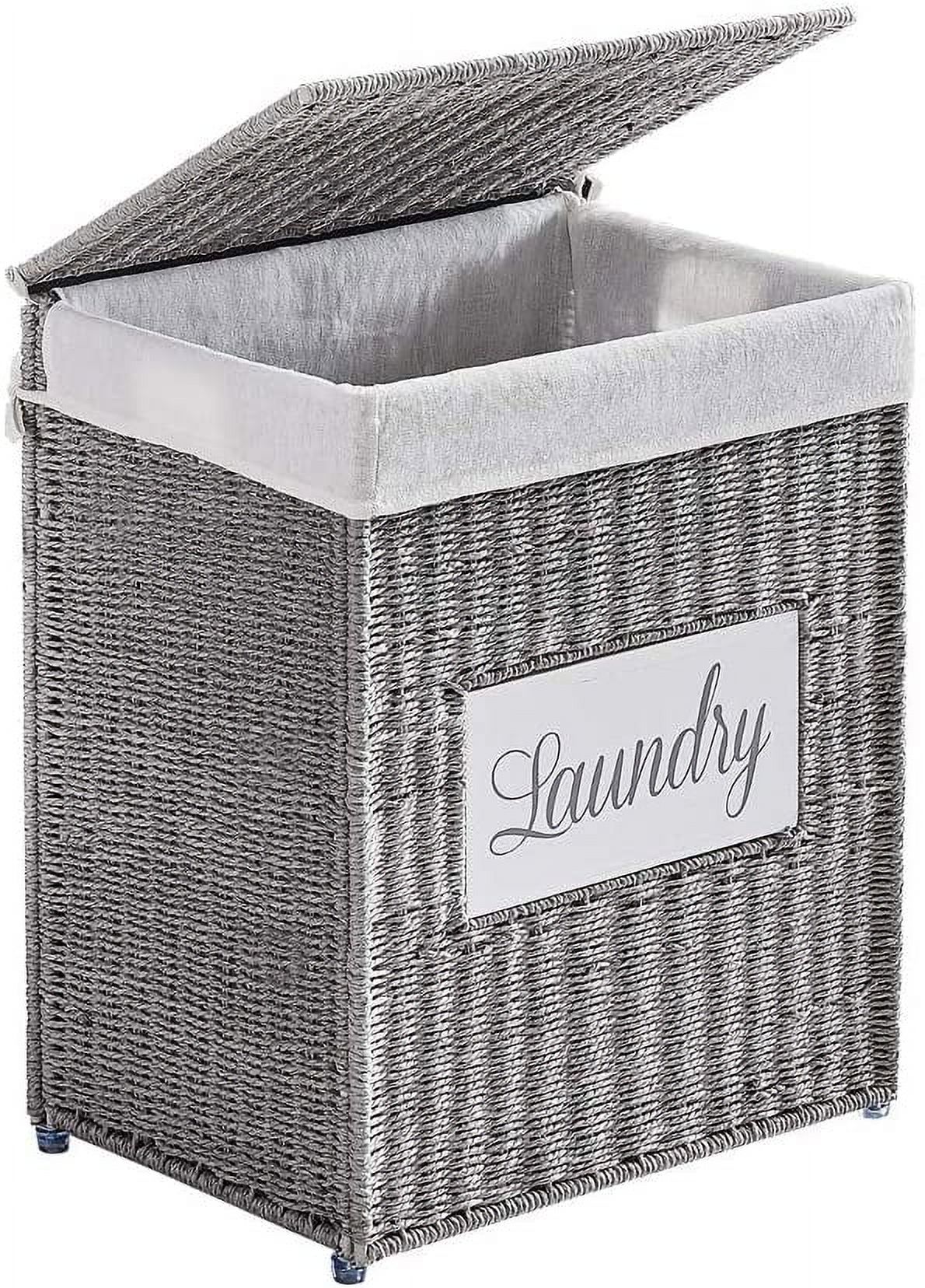 Mxfurhawa Laundry Hampers with Lid, Gray - Walmart.com