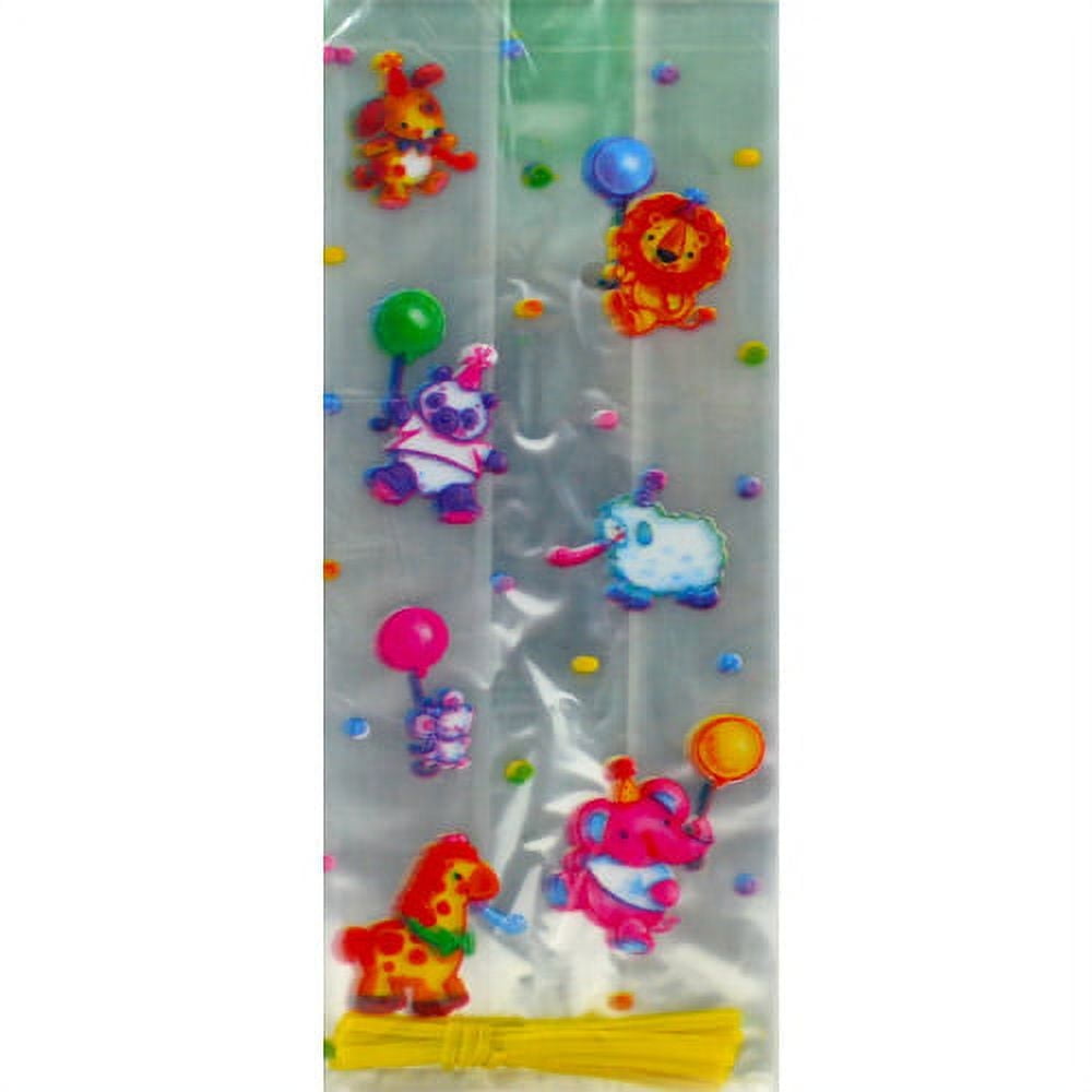 Various Teddy Bear Cello Favor Bags with Twist Ties, Birthday, 20 Count ...