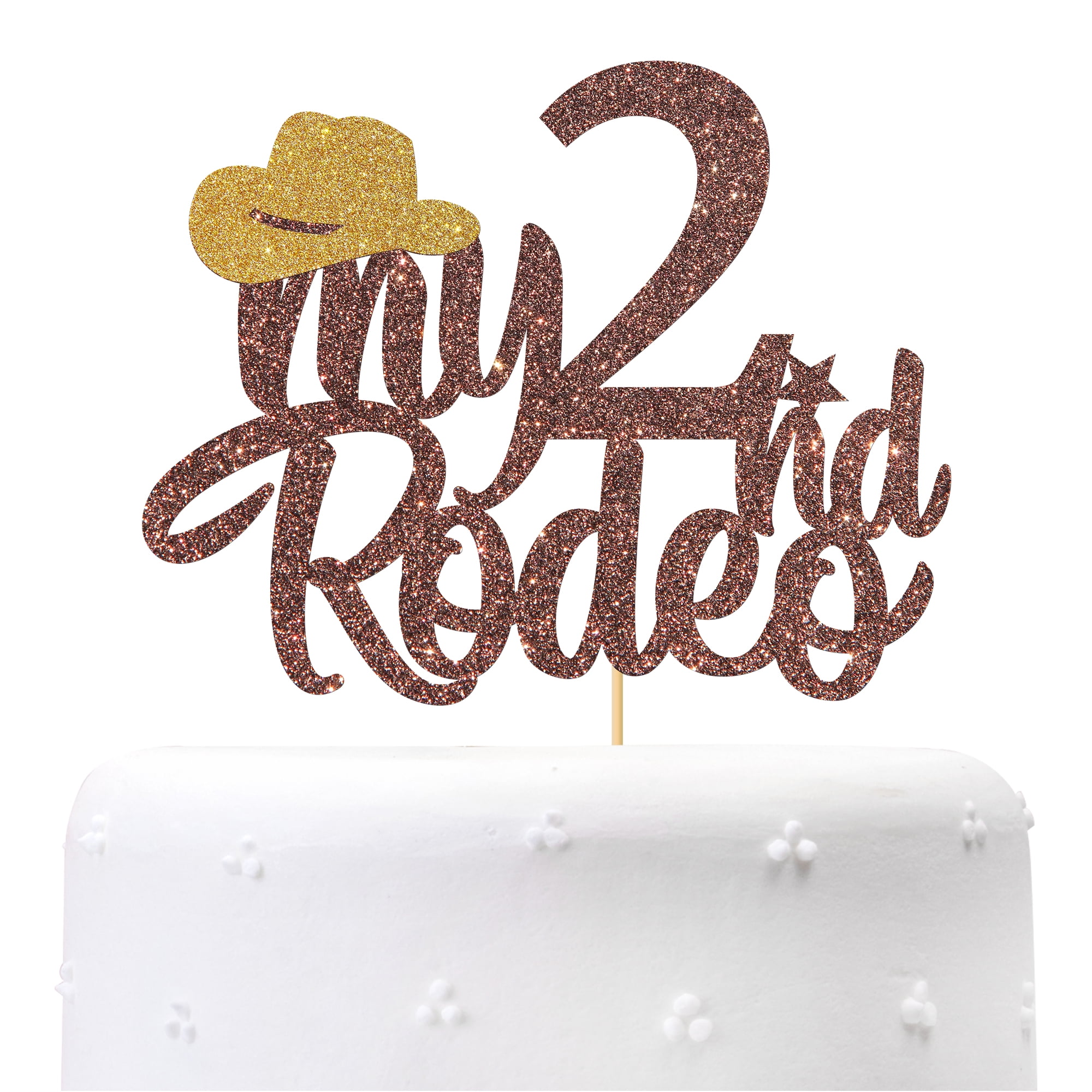 My 2nd Rodeo Cake Topper,Western Cowboy Cowgirl Theme Cake Decorations ...