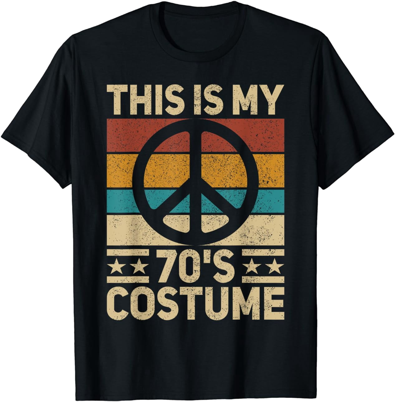 My 70s Costume 70 Style Peace Hippie 70's Disco 1970s Outfit T-Shirt ...