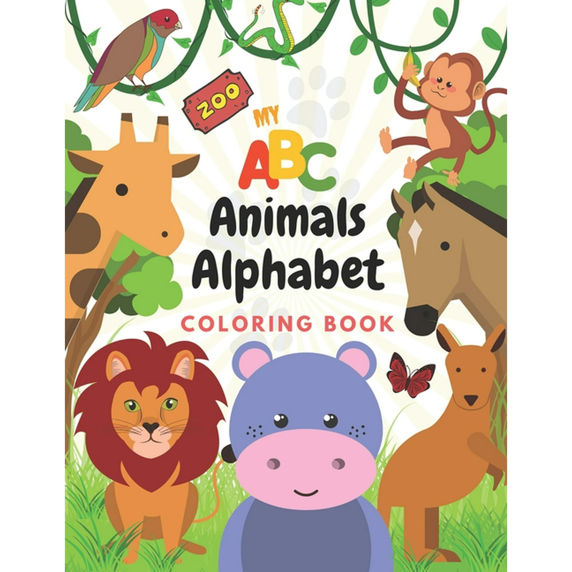 Zoo Animal Alphabet Coloring Pages
