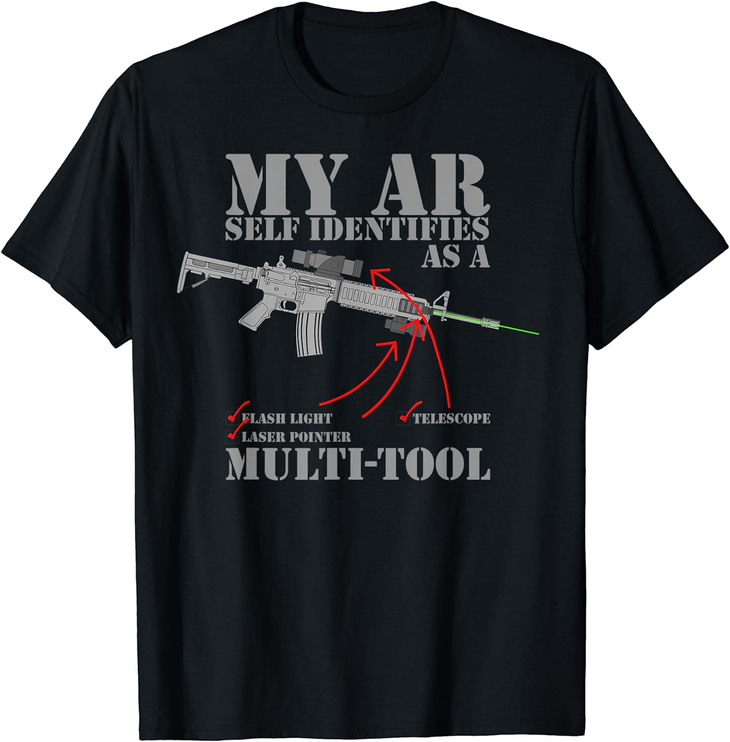 My AR Self Identifies as a Multi-Tool Shirt - Walmart.com